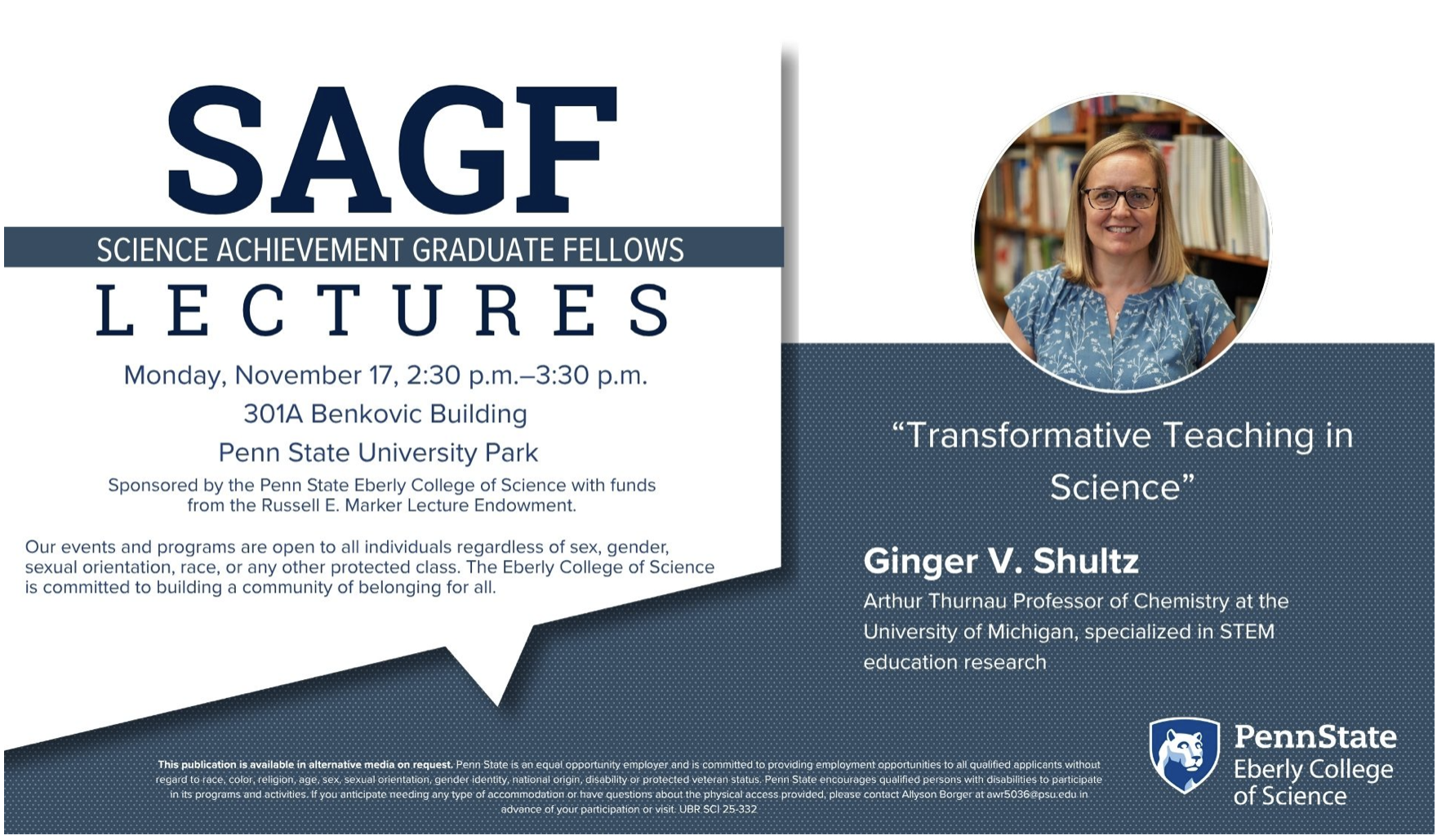 Coffee with Professor Ginger V. Shultz and Lecture in afternoon ...